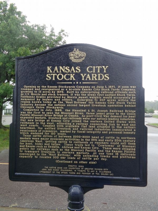 Kansas City Stock Yards Historical Marker