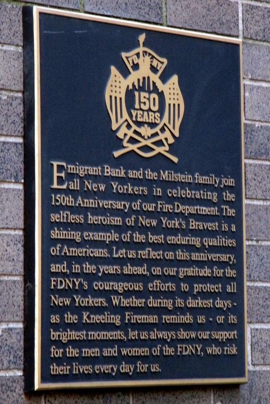 FDNY - 150 Years Historical Marker