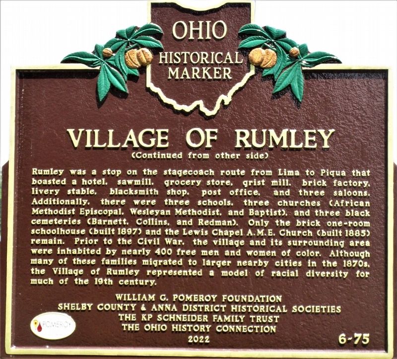 Village of Rumley Historical Marker
