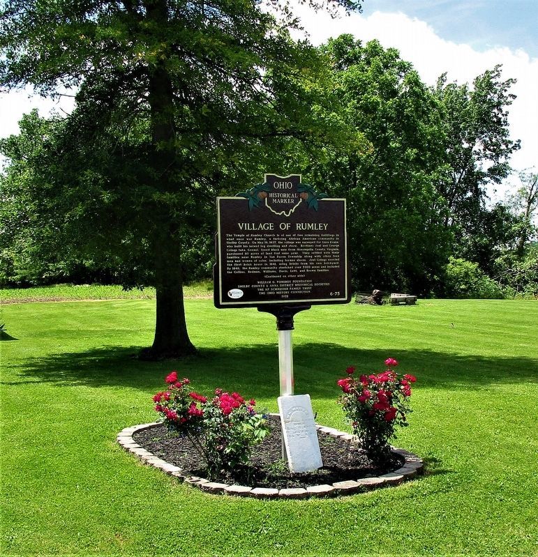 Village of Rumley Historical Marker