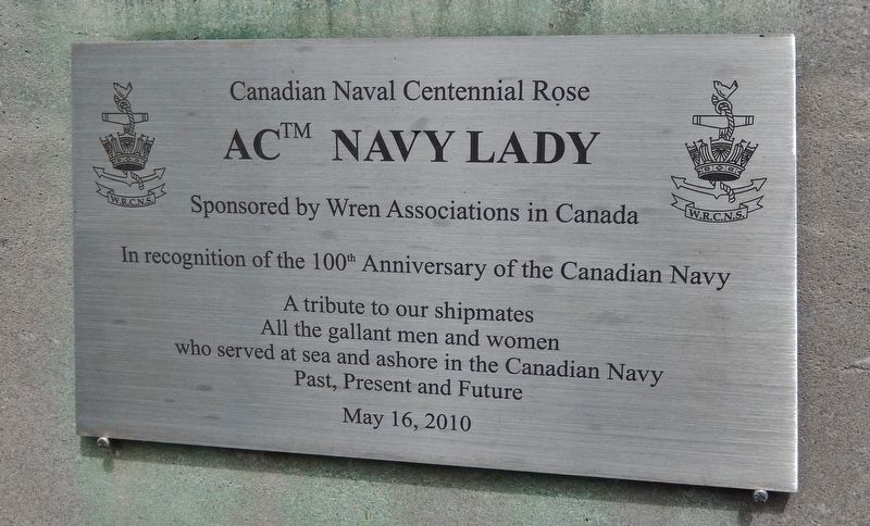 Women's Royal Canadian Naval Service Monument Historical Marker