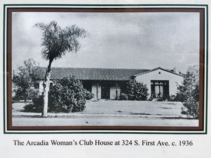 Arcadia Woman’s Club Historical Marker