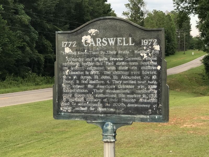 Carswell Historical Marker