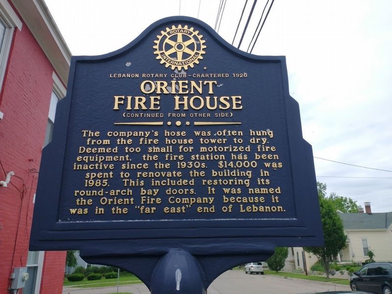 Orient Fire House Historical Marker