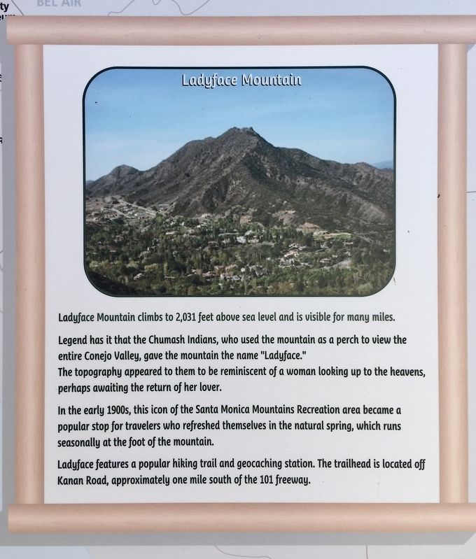 Ladyface Mountain Historical Marker