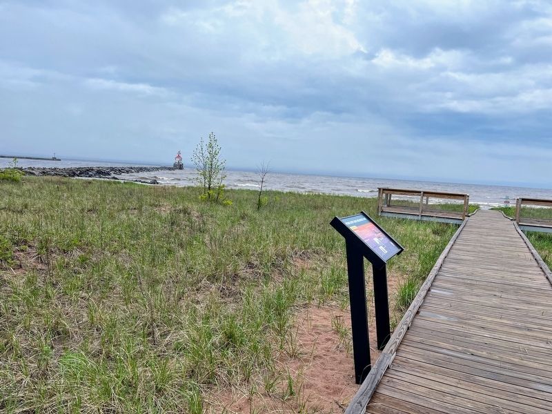 Superior Entry South Breakwater Light Historical Marker