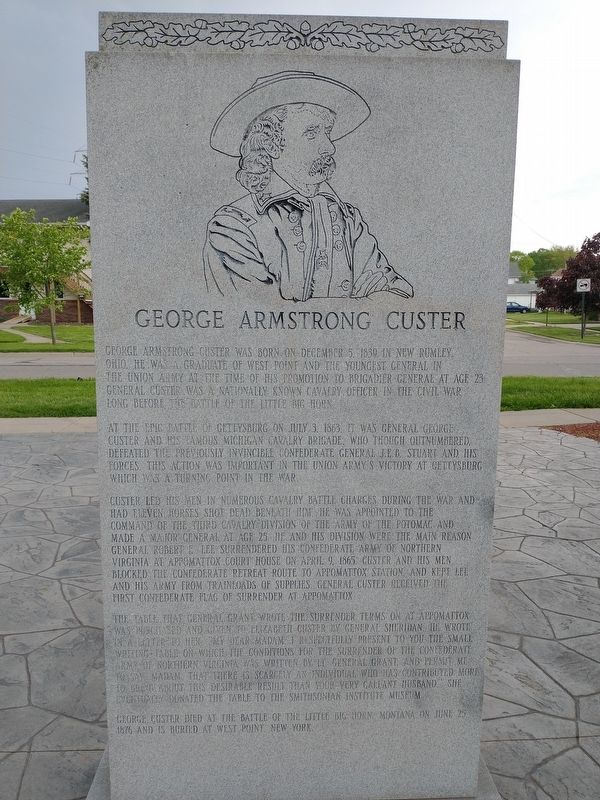 George Armstong Custer Historical Marker