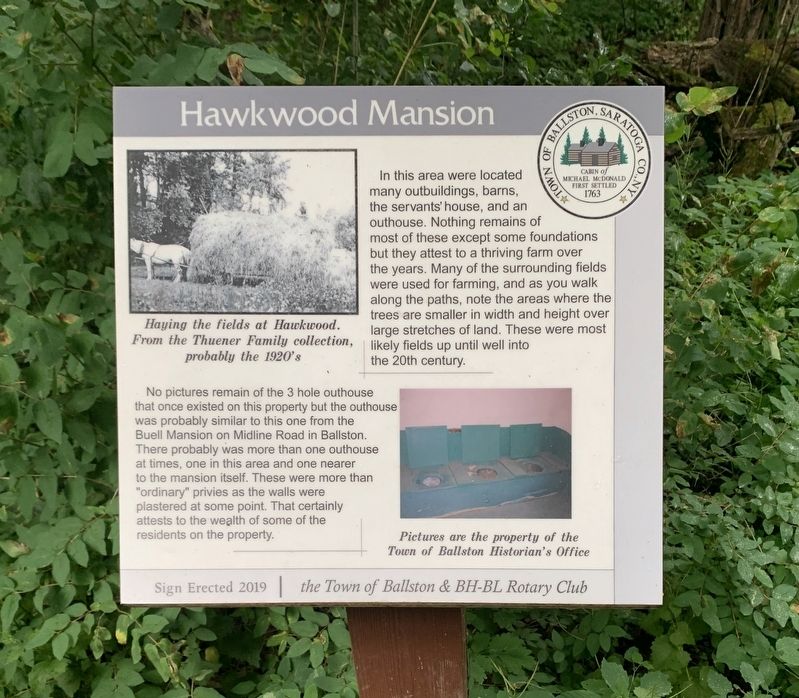 Hawkwood Mansion Historical Marker
