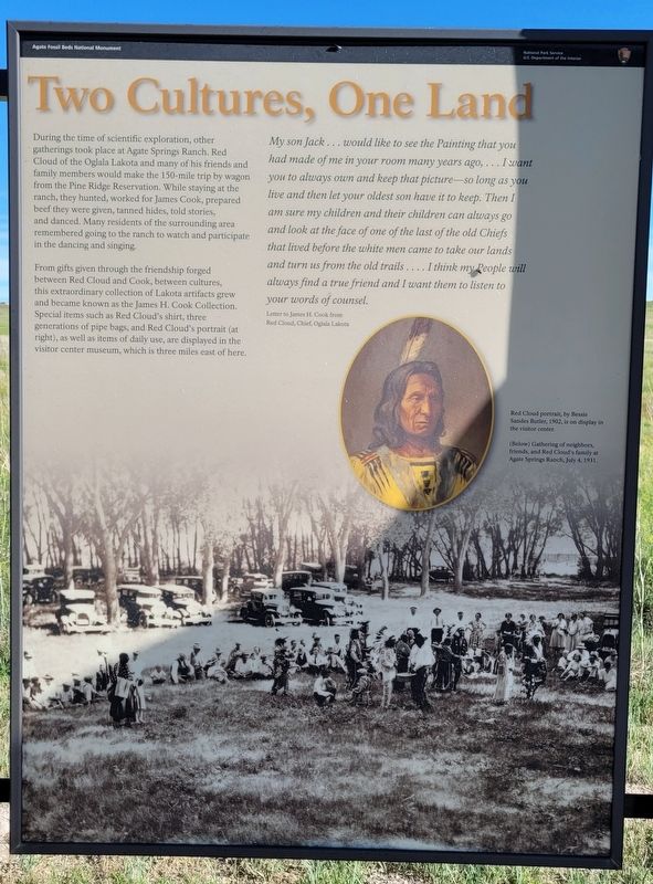 Two Cultures, One Land Historical Marker