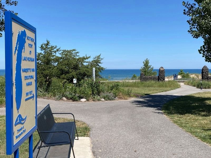 Southern Point of Lake Michigan Historical Marker