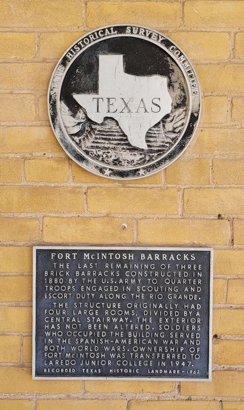 Fort McIntosh Barracks Historical Marker