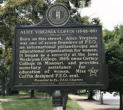 Alice Virginia Coffin (1848-88) Historical Marker