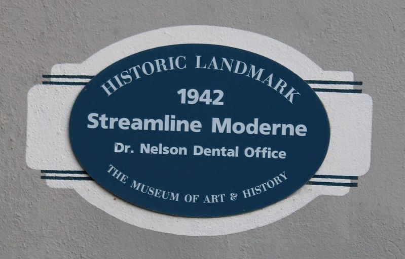 Streamline Moderne Historical Marker