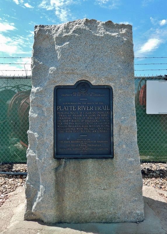 Platte River Trail Historical Marker