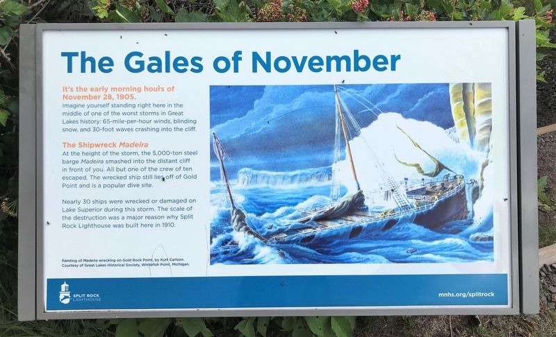 The Gales of November Historical Marker