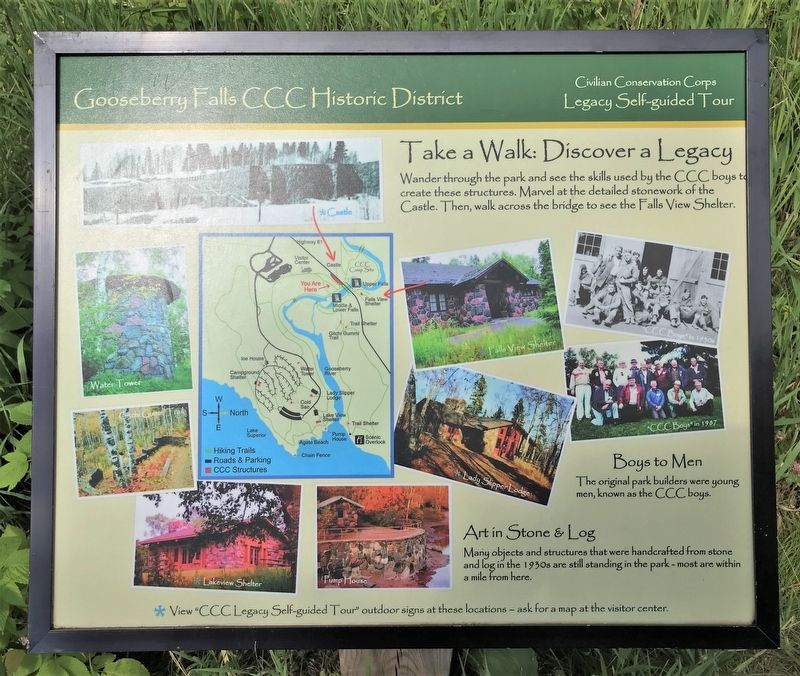 Gooseberry Falls CCC Historic District Historical Marker