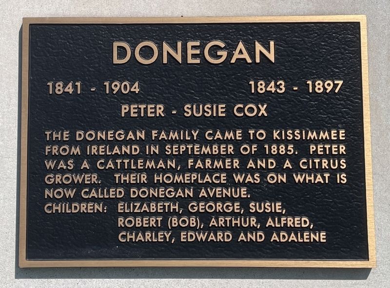 Peter and Susie Cox Donegan Historical Marker