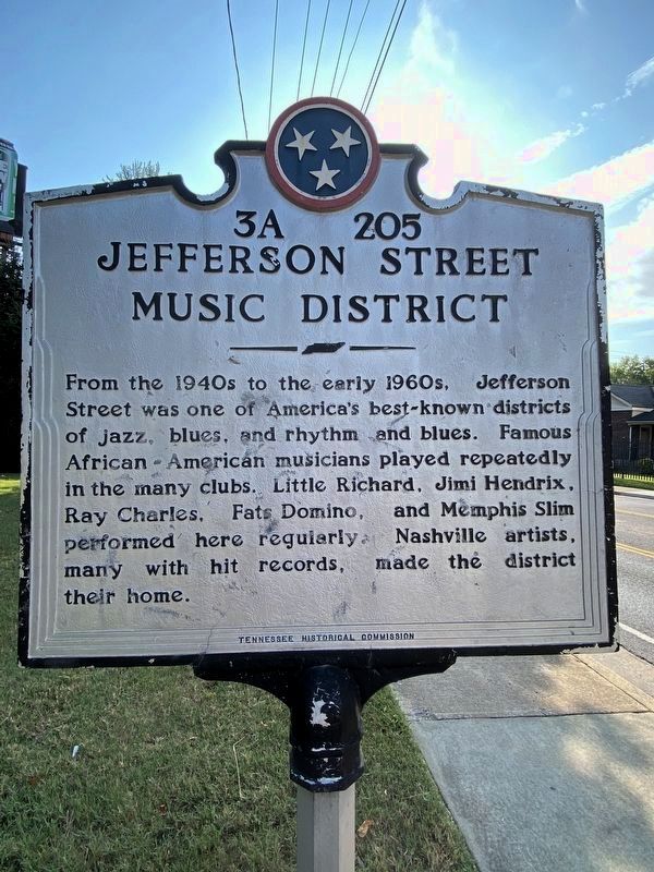 Jefferson Street Music District Historical Marker
