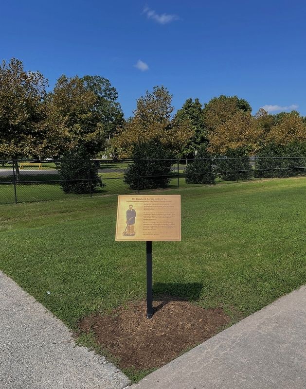Dr. Elizabeth Burger Jackson '34 Historical Marker