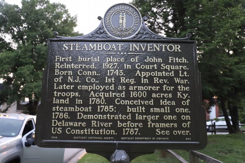 Steamboat Inventor Historical Marker