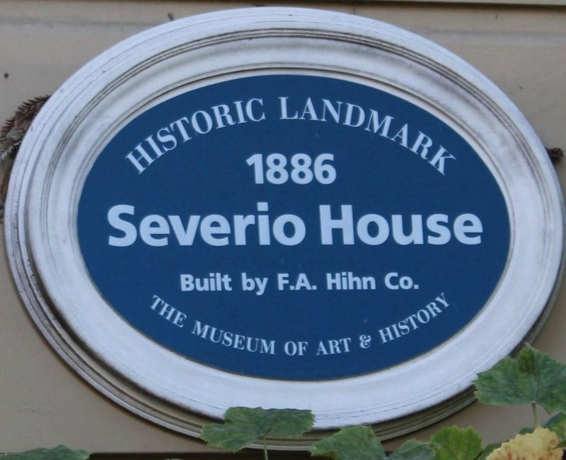 Severio House Historical Marker