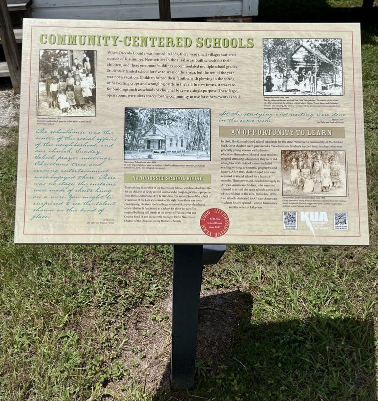 Community-Centered Schools Historical Marker