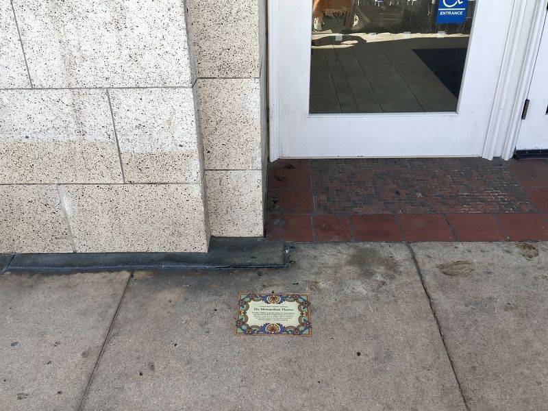 The Metropolitan Theater Historical Marker
