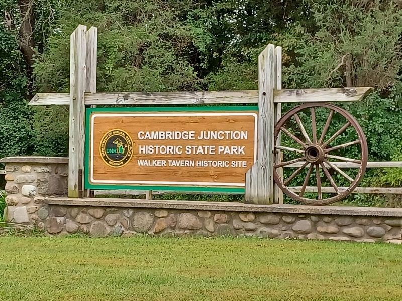 Cambridge Junction Historic State Park Historical Marker