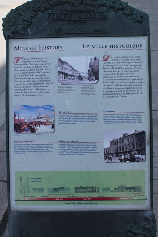 Mile of History / Le Mille Historique Historical Marker