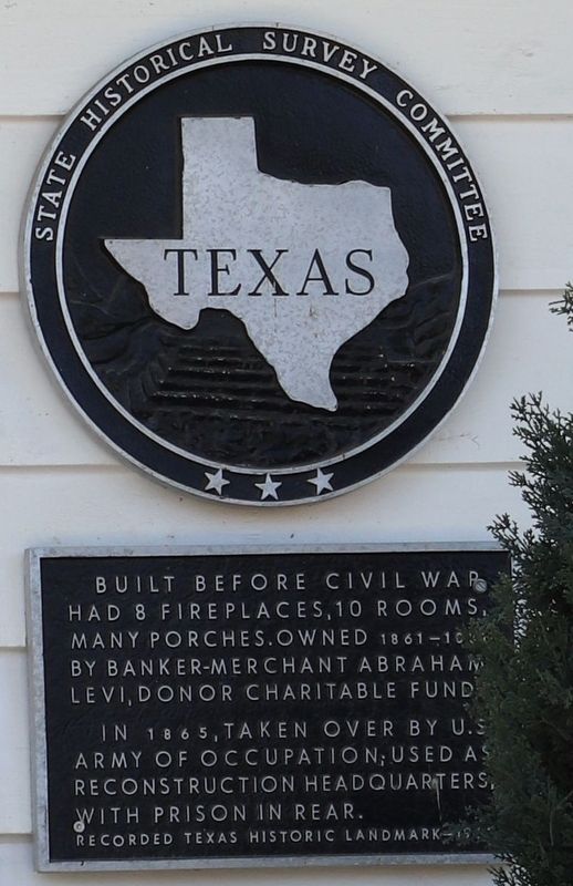 Abraham Levi House Historical Marker