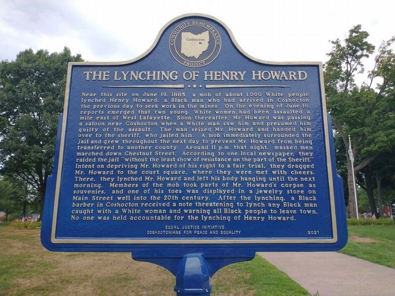 Lynching in America / The Lynching of Henry Howard Historical Marker