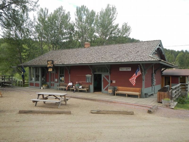 Alder Gulch Short Line Depot Historical Marker