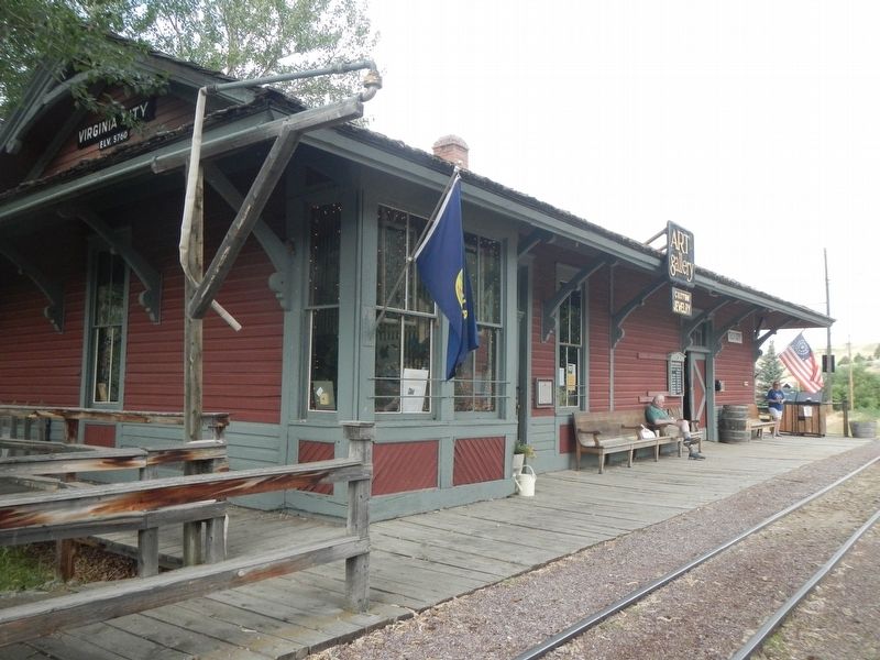 Alder Gulch Short Line Depot Historical Marker