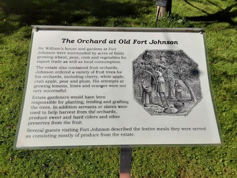 The Orchard at Old Fort Johnson Historical Marker