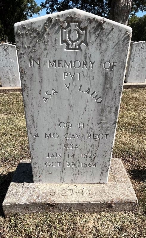 The Execution of Asa V. Ladd Historical Marker