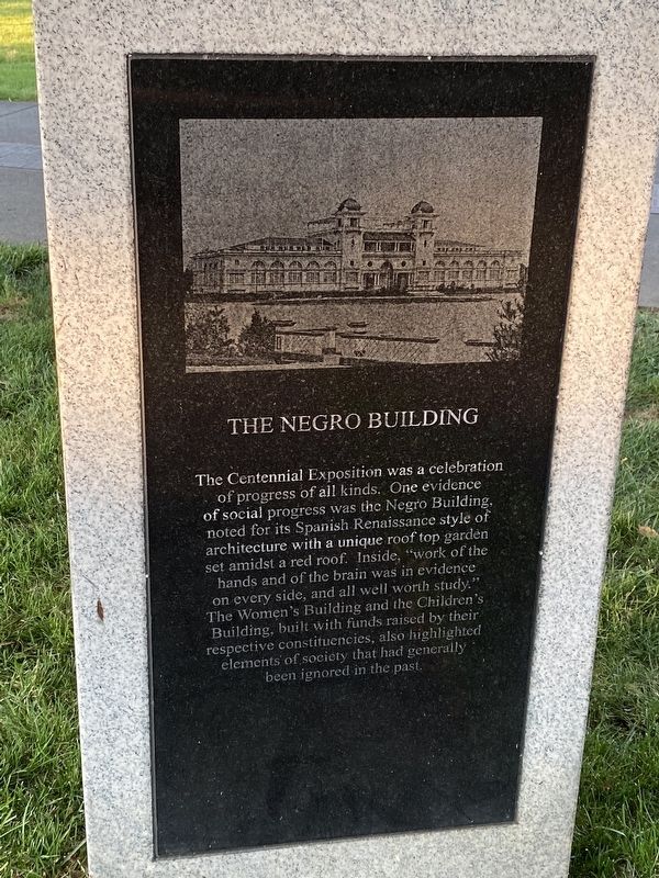 The Negro Building Historical Marker