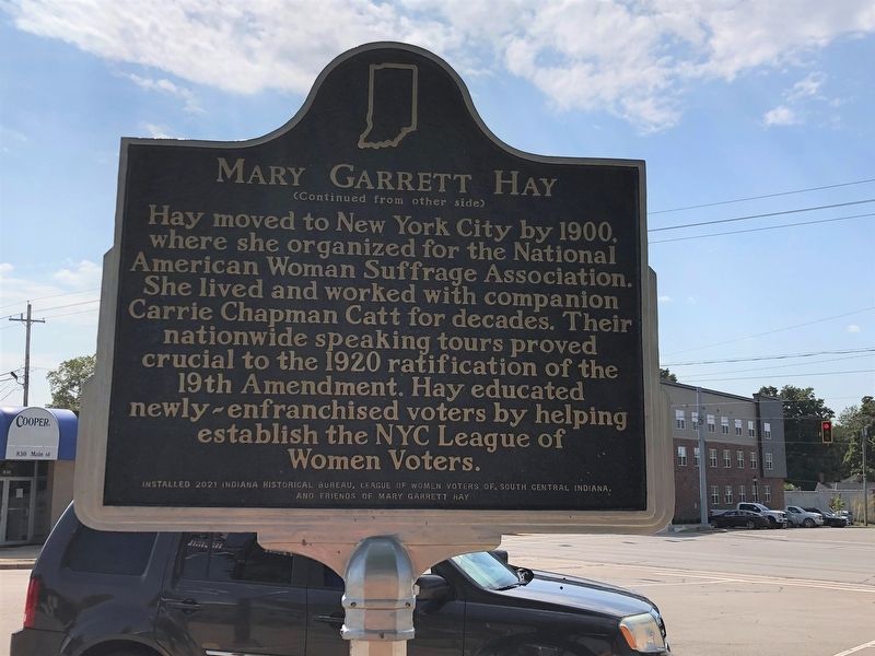 Mary Garrett Hay Historical Marker