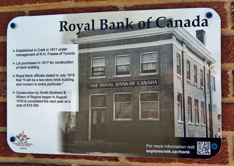 Royal Bank of Canada Historical Marker