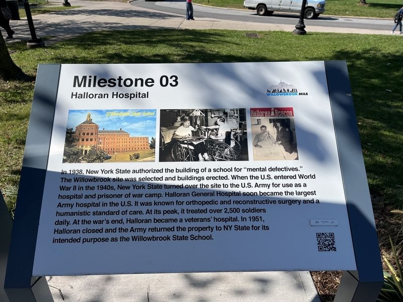 Halloran Hospital Historical Marker