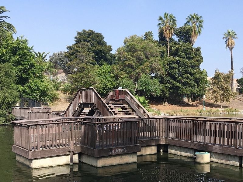 Hollenbeck Park Bridge Historical Marker