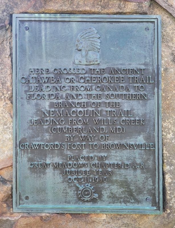 Catawba/Cherokee Trail Historical Marker