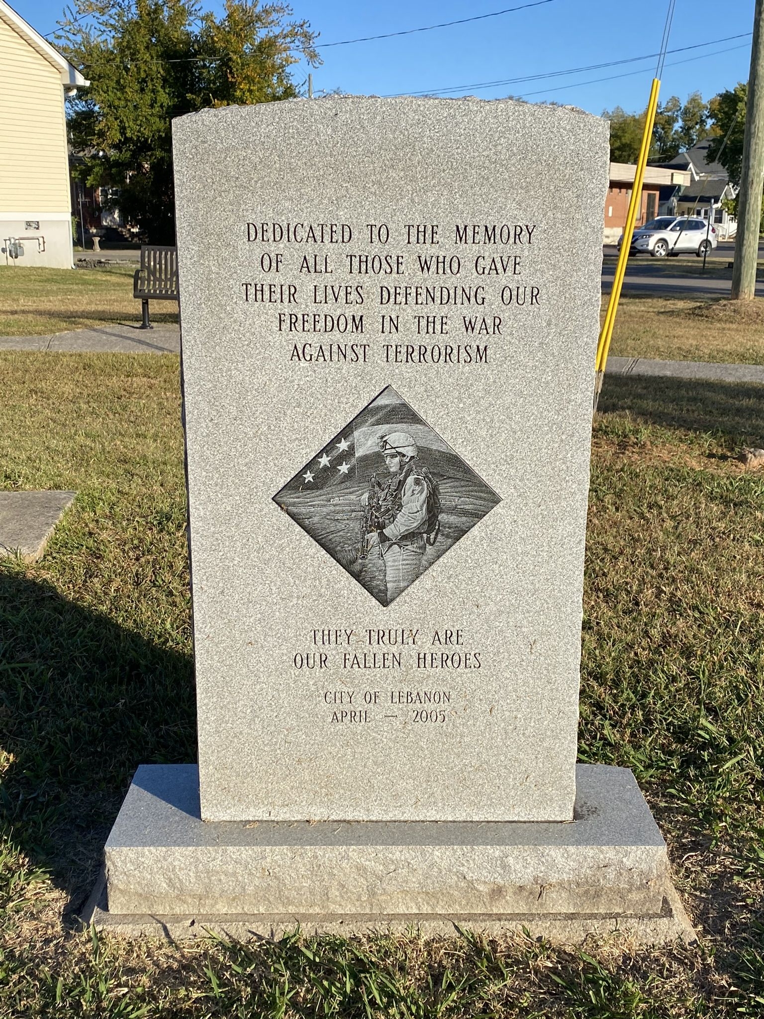 Photo: Memorial to Fallen Hereos in the War Against Terrorism Marker