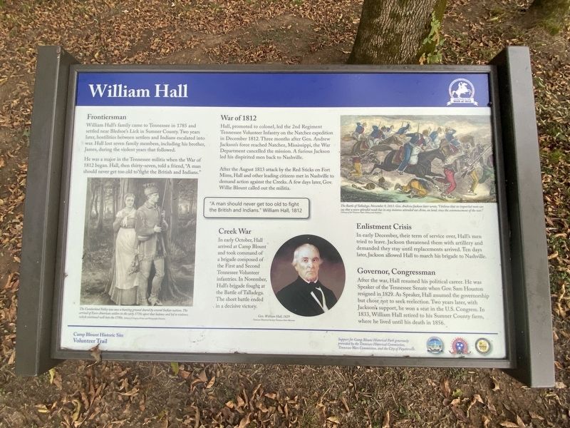 William Hall Historical Marker