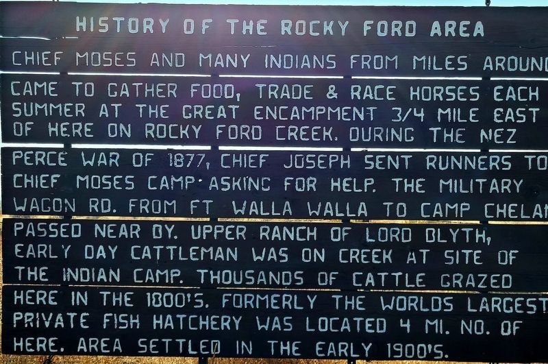 History of the Rocky Ford Area Historical Marker