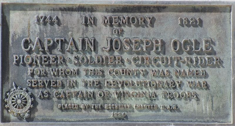 Captain James Ogle Historical Marker