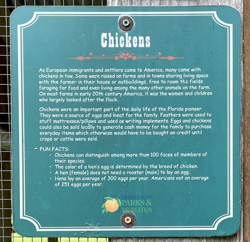 Chickens Historical Marker