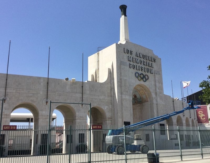 Los Angeles Memorial Coliseum Historical Marker