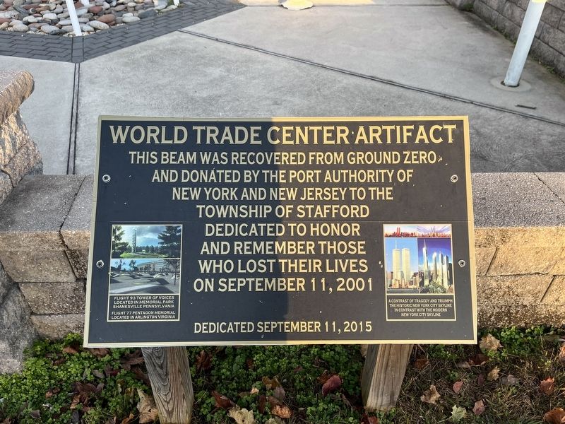 World Trade Center Artifact, a War Memorial