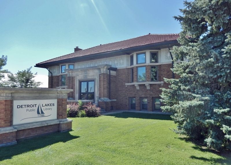 Detroit Lakes Carnegie Library Historical Marker