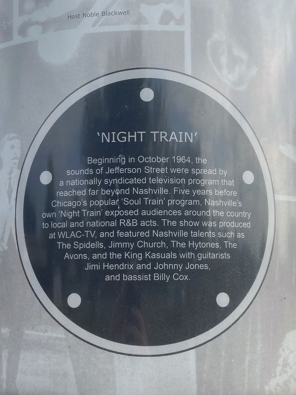 'Night Train' Historical Marker